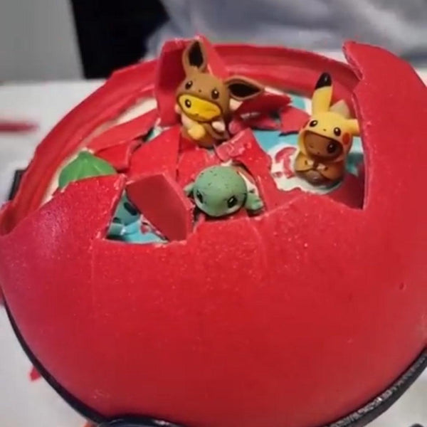 Pinata cake Singapore/ Pokemon pikachu pinata cake SG - River Ash Bakery