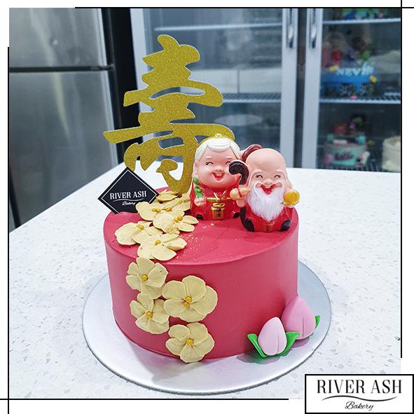 Longevity Cake SG - Longevity Peach cake SG - River Ash Bakery