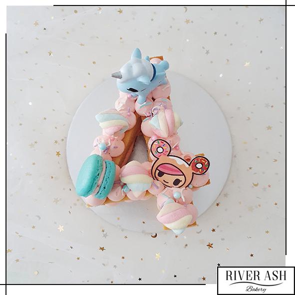 Monogram Mermaid Cake - Number/Alphabet/Monogram Cakes Singapore ...