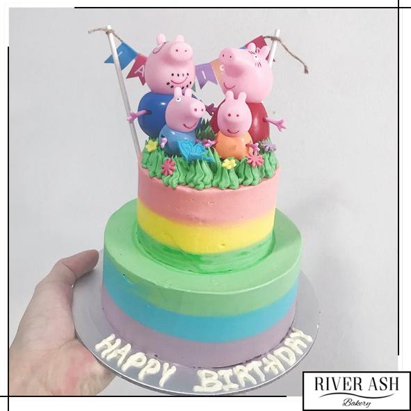 Family Pig Cake Singapore - River Ash Bakery